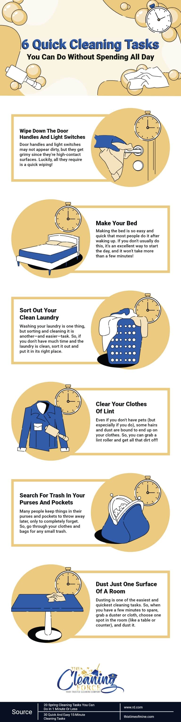 6 Quick Cleaning Tasks You Can Do Without Spending All Day | The ...